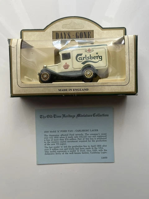 DAYS GONE VINTAGE Models: 1930 Model ‘A’ Ford Van - Carlsberg Lager $18 ...