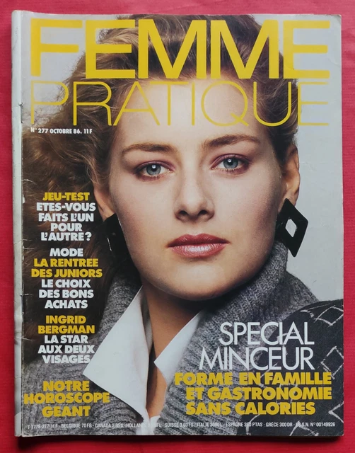 MAGAZINE FEMME PRATIQUE N°277 Oct 1986 SPECIAL MINCEUR I BERGMAN FEMME ...