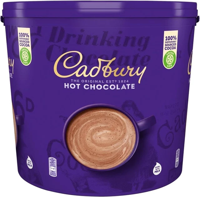 CADBURY HOT CHOCOLATE Hot Cocoa Approximately 208 Servings, 5 kg (Pack ...