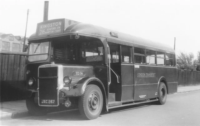 BLACK & WHITE Bus Photo London Transport Leyland Ps1 Jxc 267 £2.80 ...
