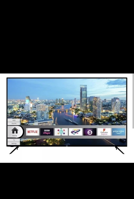 BRAND NEW Bush 65 Inch 65QT24SB Smart 4K UHD HDR QLED TiVo Freely TV £ ...