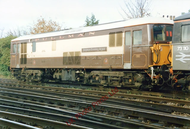 RAILWAY PHOTO 12X8 Class 73 73101 Pulman Livery Stabled at Woking 4/11 ...