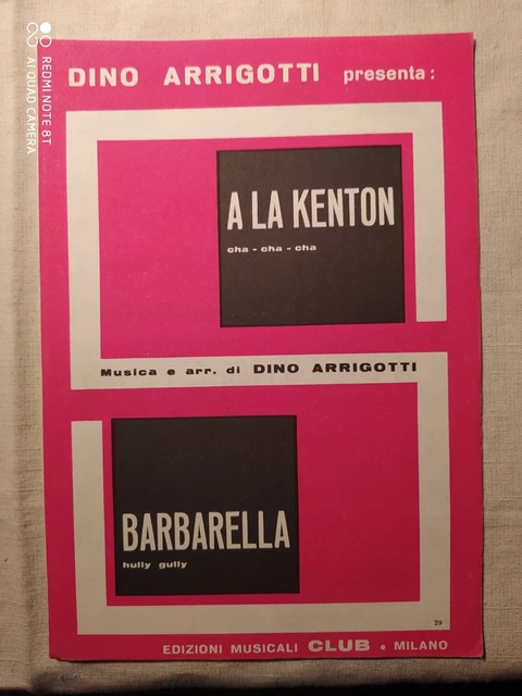 DINO ARRIGOTTI &A La Kenton" - "Barbarella" - 1965 - Edizioni Club ...