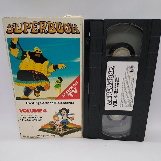 SUPERBOOK VOL. 4 (VHS 1980s) Exciting Cartoon Bible Stories VTG ...