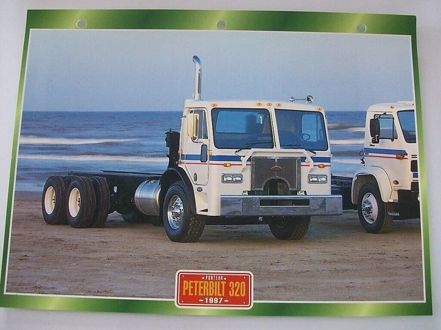CARTE FICHE CAMION Porteur Peterbilt 320 1997 EUR 2,50 - PicClick FR