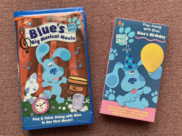 LOT 2 BLUES Clues VHS Tapes Blue’s Big Musical Movie 2000 & Blue’s ...
