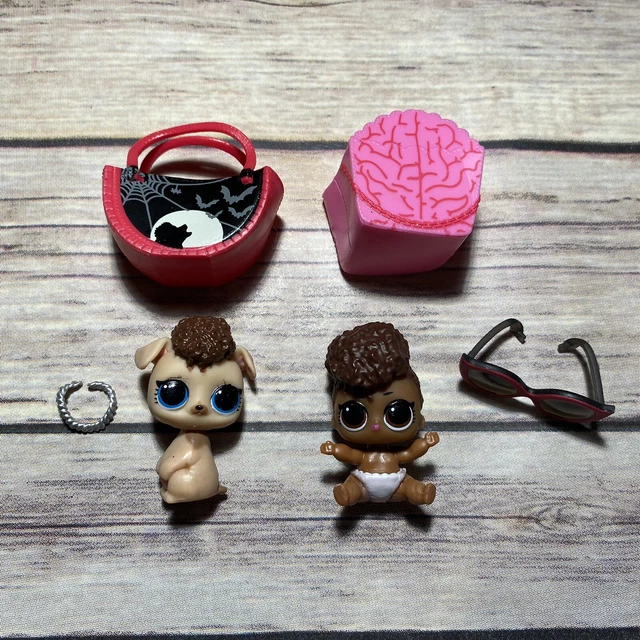 LOL SURPRISE DOLL LIL HOWLA AT THE MOON & THRILLA Pet & LIL Sister Set ...
