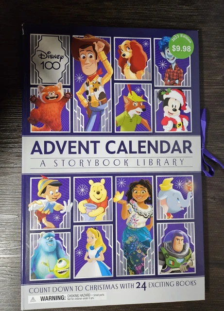DISNEY 100 ADVENT Calendar a Storybook Library: Countdown to Christmas ...