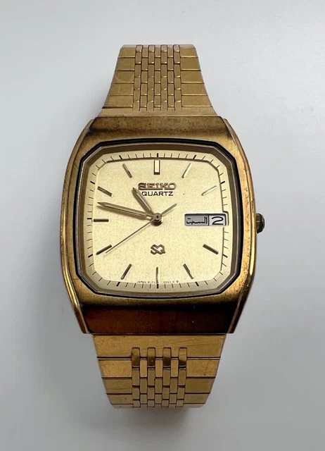 VINTAGE SEIKO SQ Quartz Day Date Watch 8123-5050 D £63.63 - PicClick UK