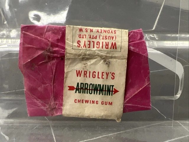 ORIGINAL VINTAGE WRIGLEY’S Arrowmint Chewing Gum Packet Confectionary ...