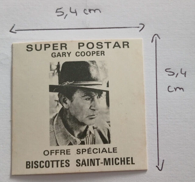 PUBLISTAR THE RAREST French card of Gary Cooper actor movie usa star ...