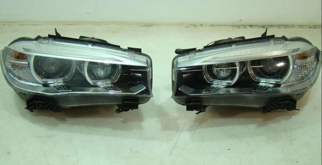 BMW X5 X6 F15 F16 F85 F86 XENON HEADLIGHT COMPLETE SET OEM RHD Genuine ...