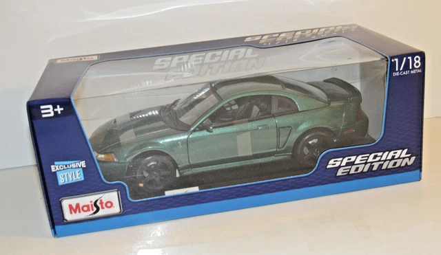 2023 MAISTO 2003 Ford Mustang SVT Cobra Terminator Green 1/18 Scale New ...