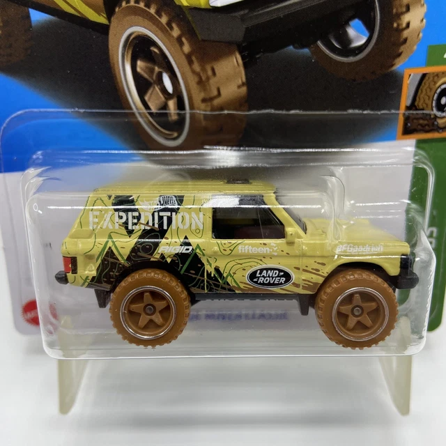 HOT WHEELS YELLOW Sand Range Rover Classic Mud Studs 4/5 #159/250 ...