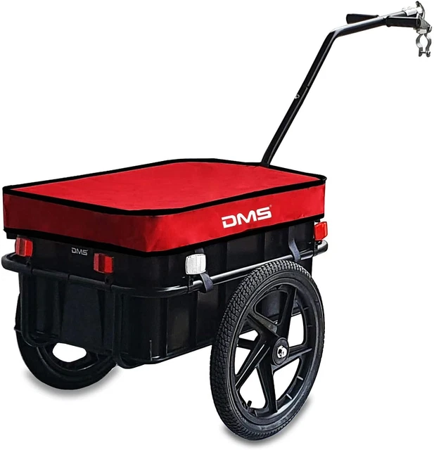 DMS® FAHRRADANHÄNGER LASTENANHÄNGER Transportanhänger Anhänger 70L Handwagen Rot EUR 65,00 ...