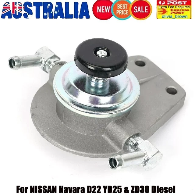 FOR NISSAN NAVARA D22 YD25 & ZD30 Diesel Fuel Filter Housing Primer ...