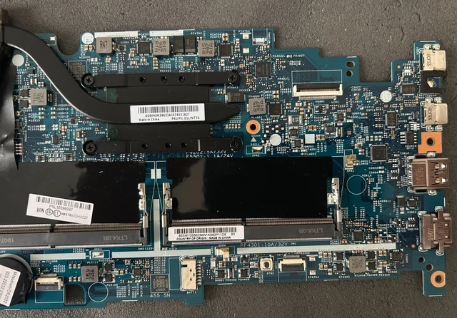 LENOVO THINKPAD L380 Motherboard intel core i5-8250u + heatsink + power ...