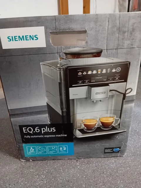 SIEMENS EQ.6 PLUS s400 Kaffeevollautomat mit Milchbehälter - Schwarz ...