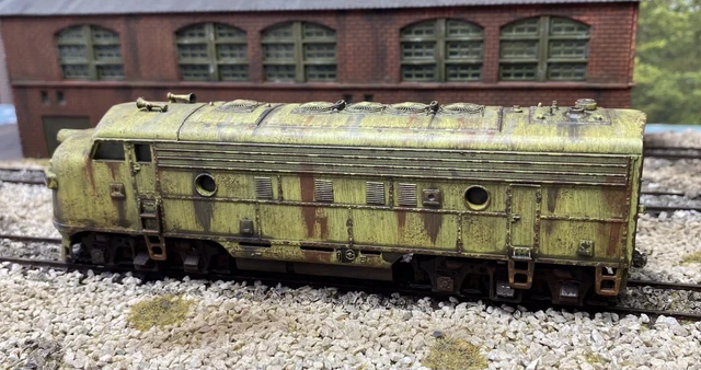 AMERICAN HO RAILROAD Abandoned EMD F Diesel Locomotive, Weathered ...