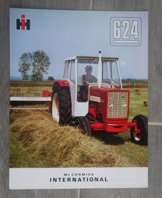 PROSPECTUS DÉPLIANT MC Cormick International IH tracteur 624 EUR 6,00 - PicClick FR