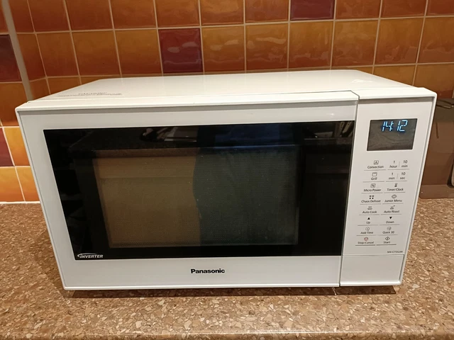 PANASONIC NN-CT55JW COMBINATION Inverter Microwave Oven Grill 27 Litres ...