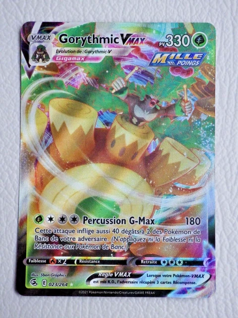 CARTE POKEMON - Gorythmic Vmax PV330 023/264 - EB08 Poing de Fusion FR ...