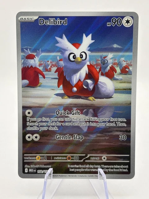POKEMON TCG MEGA Evolution- Delibird 152/132 Illustration Rare Nm $15. ...