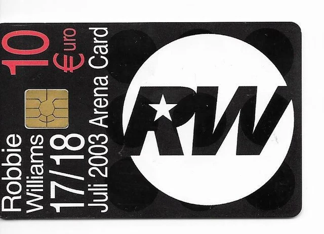 RARE / CARTE Telephonique - Robbie Williams / Telephone Card Telecarte ...