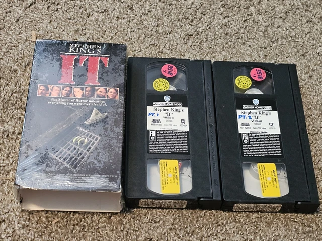 STEPHEN KING'S IT 1993 RARER BLACK COVER vhs HORROR movie £36.52 ...