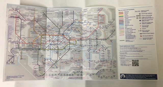 LONDON UNDERGROUND TUBE Map - NEW May 2023 - 3 Pack - TFL Current ...