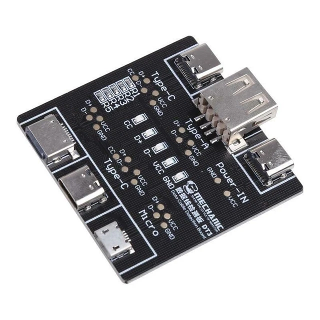 DT3 USB DATA Cable Test PCB Board Micro/Type-C Abnormal Line Detecter ...