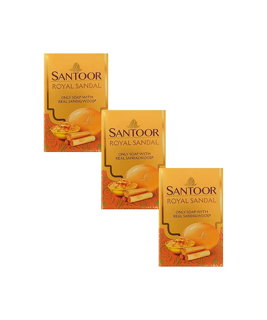 SANTOOR ROAYAL SANDALE Seulement Sandalwood Avec Réel Sendwood 125 GM ...