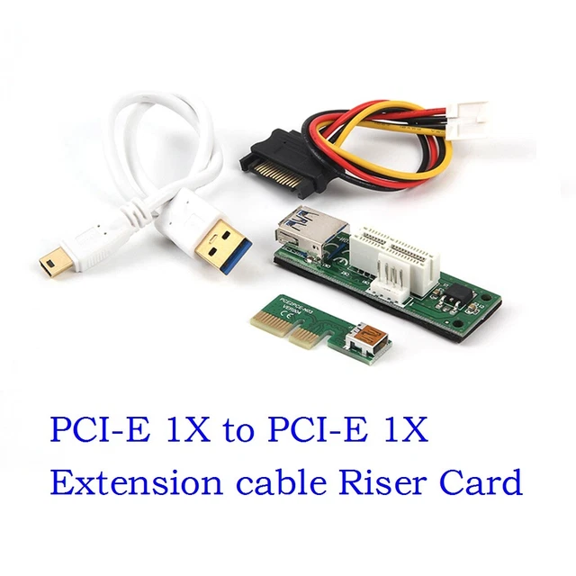 MINI PCI-E PCI Express Extension 1X Riserkarte Power USB 30 cm ...