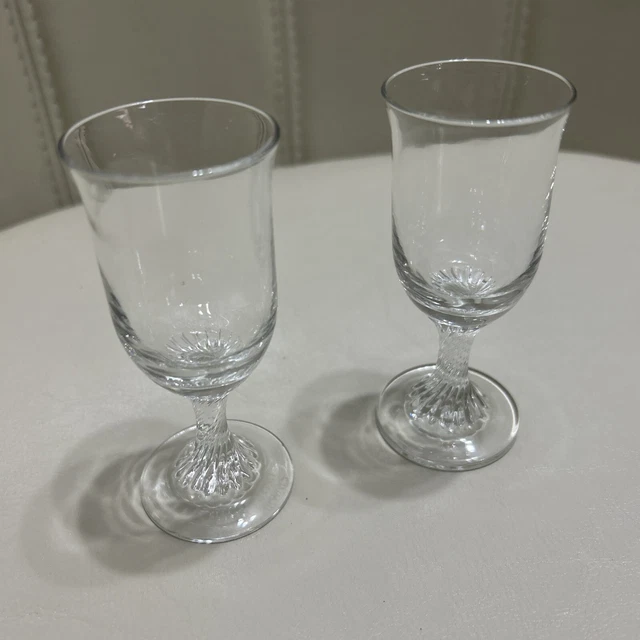 PAIR OF VINTAGE British Airways B747 First Class Sherry Cordial liqueur ...