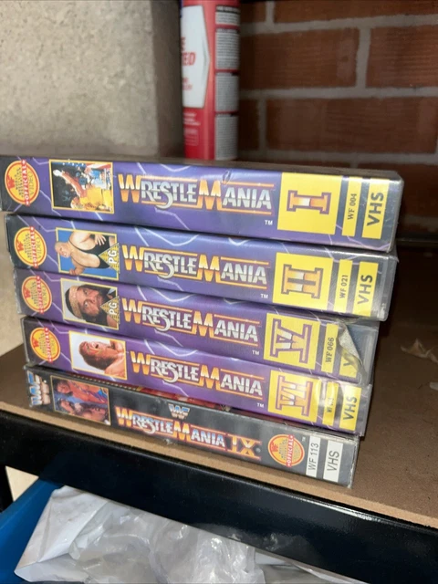 BUNDLE OF 5 Video Tapes VHS WWF Wrestlemania Untested £10.00 - PicClick UK