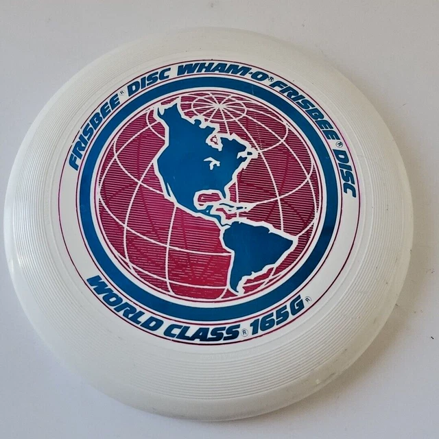 VINTAGE 1980 WHAM-O World Class 165G Frisbee Flying Disc Red, White ...