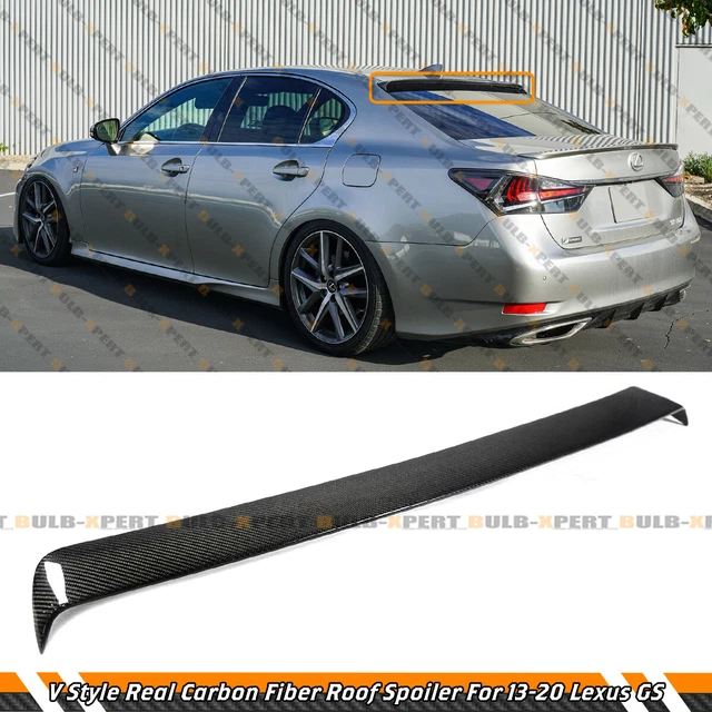 POUR 13-20 LEXUS Gs300 Gs350 Gs450H Gsf V2 Fibre De Carbone Spoiler De ...