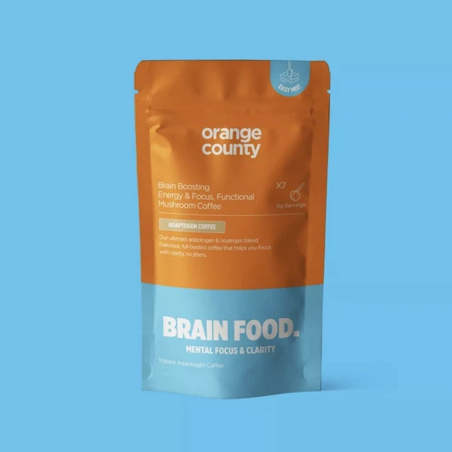 ORANGE COUNTY 45G Focus & Energy BRAIN FOOD | Mushroom Coffee ...
