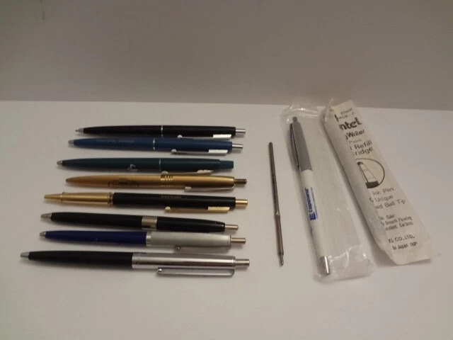 VINTAGE PAPERMATE CLICK Ballpoint Pens Double Heart Skillcraft Promo Ad ...