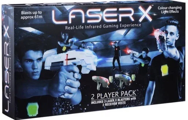 LASER X DOUBLE pack Real Life Laser Blaster - 2 Player Gaming ...