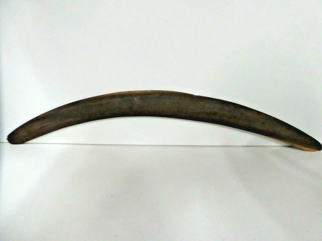VINTAGE AUSTRALIAN MULGA Hardwood Timber Aboriginal Boomerang Hand Made ...