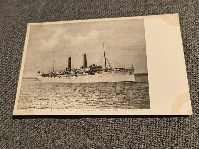 UNION CASTLE LINE Royal Mail Steamer Armidale Castle Postcard £11.90 ...