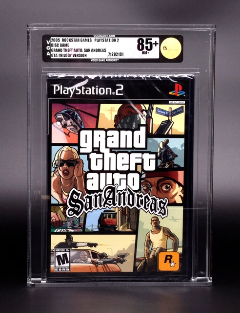 GRAND THEFT AUTO: San Andreas - PlayStation 2 PS2 Sealed Graded VGA 85 ...