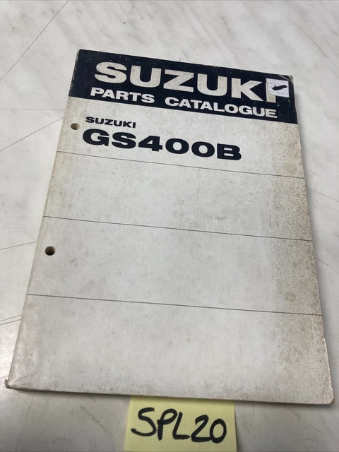 SUZUKI GS400B GS400 B catalogue pièces détachées spare parts list GS ...