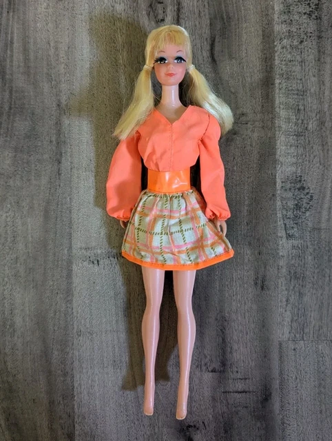 VINTAGE BARBIE MOD Talking PJ Doll Head on Standard Euro/Canadian Body ...