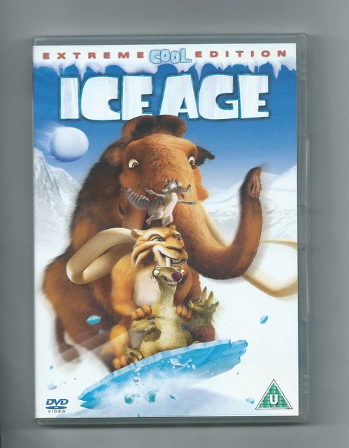 ICE AGE DVD 2002 Film Extreme Rated U Animation Adventure Comedy 77 ...