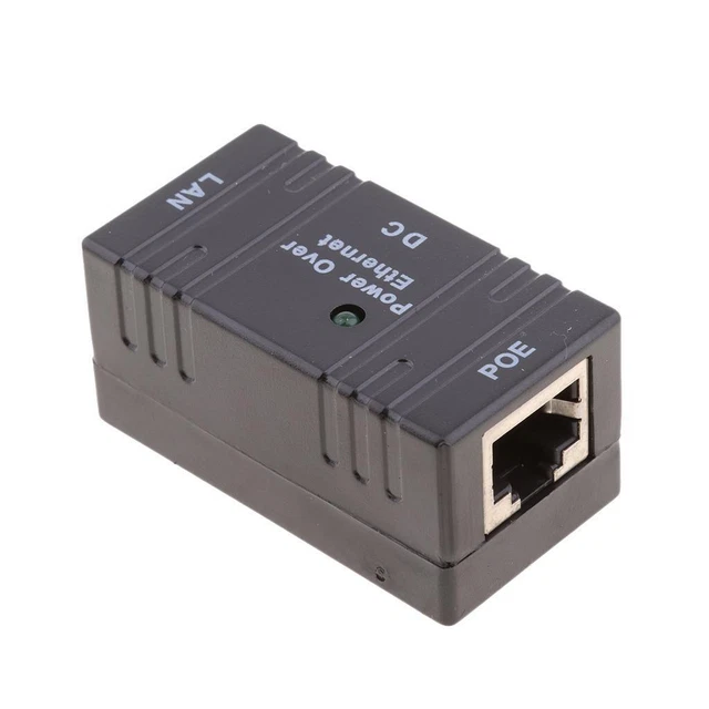 MODULE D'ALIMENTATION POE 5V ~ 48V, Adaptateur D'injecteur POE, Noir, 2 ...