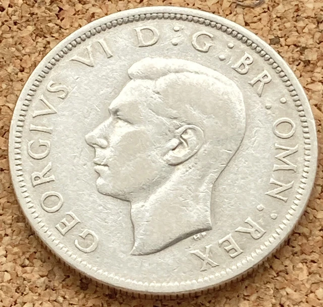 1946 SILVER (0.5) Half Crown Coin ~ King George V1 £5.89 - PicClick UK