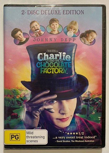 CHARLIE AND THE Chocolate Factory DVD Movie Johnny Depp Family Fantasy ...