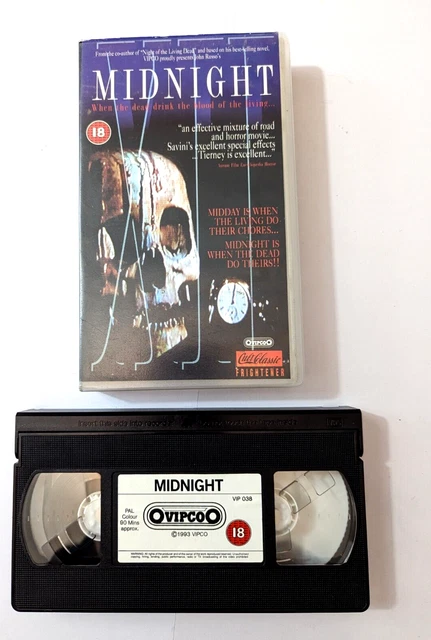 MIDNIGHT 1982 VHS Cult Classic Frightner 18 EUR 23,45 - PicClick FR